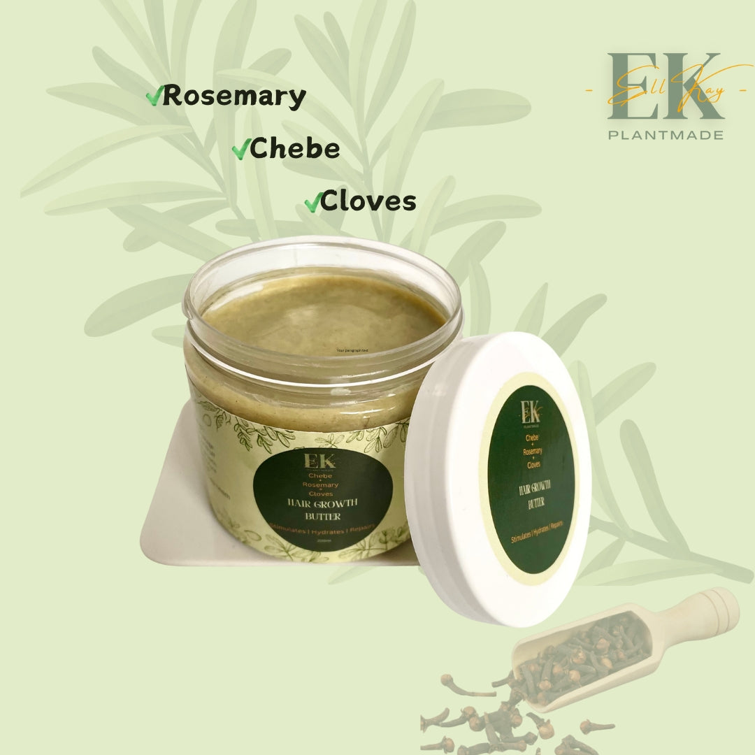 Premium Hair Growth Butter | Chebe, Rosemary, Cloves & Natural Oils ...
